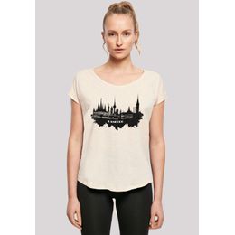 F4NT4STIC Damen T-Shirt "Cities Collection - Hamburg skyline", beige, Gr. XXL, Obermaterial: 100% Baumwolle, Shirts, Print