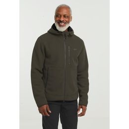 Jack Wolfskin Herren Fleecejacke "LAKE RIDGE HOODED JKT M"obsidianmoss, Gr. S, Oberstoff: 100% POLYESTER; Futter: 100% POLYESTER, Jacken
