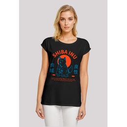 F4NT4STIC Damen T-Shirt "Japanischer Shiba Inu Hund", schwarz, Gr. XXXL, Obermaterial: 100% Baumwolle, Shirts, Premium Qualit&auml;t