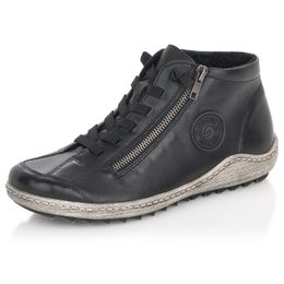 Remonte Damen Sneaker, Gr. 40, schwarz, Leder, Schuhe, mit Au&szlig;enrei&szlig;verschluss