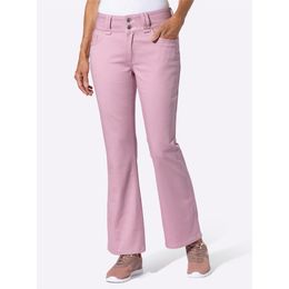 Casual Looks Damen Bequeme Jeans, rosa, Gr. 36, unifarben, 98% Baumwolle, 2% Elasthan, Jeans