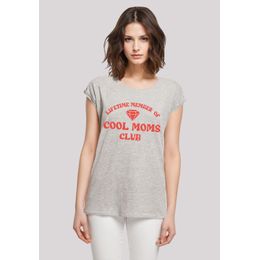 F4NT4STIC Damen T-Shirt "Mothers Day Cool Moms Club Membership Trendy Motherhood", grau, Gr. 4XL, Obermaterial: 100% Baumwolle, Shirts, Premium