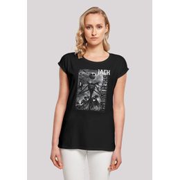 F4NT4STIC Damen T-Shirt "Disney Nightmare Before Christmas Skellington", schwarz, Gr. XXXL, Obermaterial: 100% Baumwolle, Shirts, Print