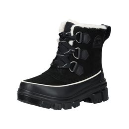 Sorel Damen Ankleboots "Sorel Stiefelette Veloursleder", Gr. 42, schwarz, Veloursleder, Schuhe