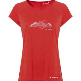 Vaude Tekoa II Damen Funktionsshirt rot 36 - Damenshirts, -blusen & -pullover