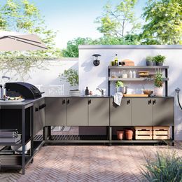IKEA B&Aring;TSK&Auml;R Au&szlig;enk&uuml;che m Gasgrill+Sp&uuml;leneinheit