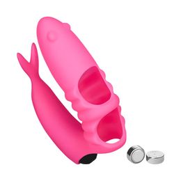 EIS S&uuml;&szlig;er Fingervibrator aus Silikon, 8,5 cm
