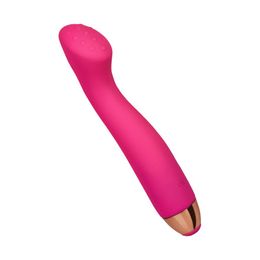 EIS Genoppter G-Punkt-Vibrator aus Silikon, wiederaufladb., 18 cm