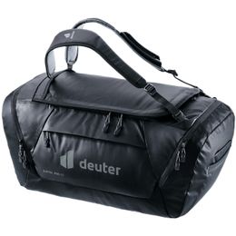 Reisetasche Deuter "Duffel Pro 60 L", Herren, Gr. B/H/T: 66cm x 30cm x 32cm, schwarz, Obermaterial: 100% Polyester, Taschen Reisetasche, aus TPU-Material, 60 L Volumen, mit verstaubaren Schultertr&auml;gern