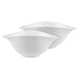Villeroy & Boch Villeroy & Boch Suppentellerset Vapiano, Wei&szlig;, Keramik, 2-teilig, Uni, Essen & Trinken, Geschirr, Geschirr-Sets, Teller-Sets