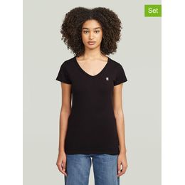 G-Star Raw G-Star 2er-Set: Shirts in Schwarz - 47% | Gr&ouml;&szlig;e L | Damen-tops
