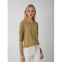 WEEKDAY Longsleeve in Khaki - 48% | Gr&ouml;&szlig;e M | Damen-tops