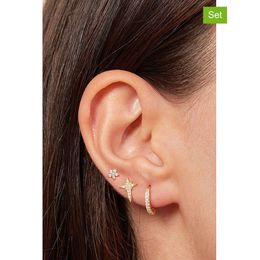 Lodie Silver 3er-Set: Ohrstecker und Creole - 66% | Schmuck