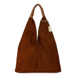 Anna Morellini Leder-Shopper "Eleonora" in Hellbraun - (B)40 x (H)31 x (T)2 cm - 71% | Damen-taschen
