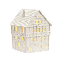 G. Wurm Windlicht ''House'' in Wei&szlig; - (B)13 x (H)18 x (T)14 cm - 16% | Kerzen-vasen