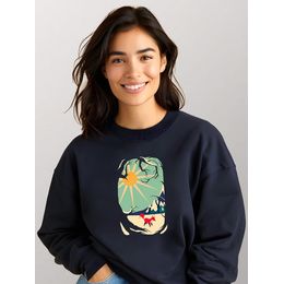 WOOOP Sweatshirt in Dunkelblau - 38% | Gr&ouml;&szlig;e L | Damen-sweatshirts-jacken