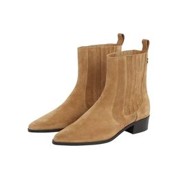 Tommy Hilfiger Shoes Leder-Boots in Beige - 64% | Gr&ouml;&szlig;e 36 | Damen-stiefel
