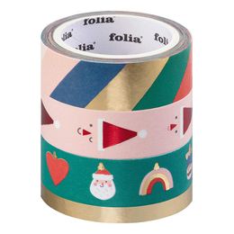 folia PAPER 4er-Set: Washi-Tape "Merry Jingling" - ab 5 Jahren - 16% | Kreativbedarf-diy