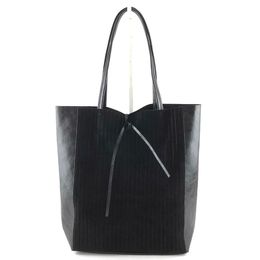 Amara Leder-Shopper "Thena" in Dunkelblau - (B)40 x (H)37 x (T)12 cm - 66% | Damen-taschen