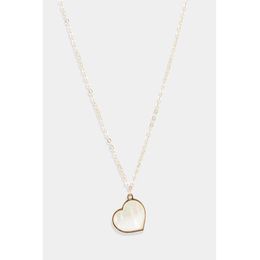 L instant d Or Gold-Halskette "Heart" mit Anh&auml;nger - (L)42 cm - 77% | Schmuck