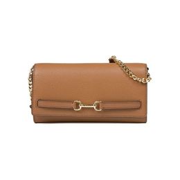 Michael Kors Leder-Umh&auml;ngetasche in Hellbraun - (B)21 x (H)20 x (T)11 cm - 43% | Damen-taschen