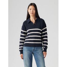 Levi's Levi's Pullover in Dunkelblau/ Wei&szlig; - 52% | Gr&ouml;&szlig;e S | Damen-pullover-cardigans