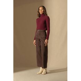 Perfect Cashmere Kaschmir-Rollkragenpullover "Ashley" in Bordeaux - 62% | Gr&ouml;&szlig;e M | Damen-pullover-cardigans