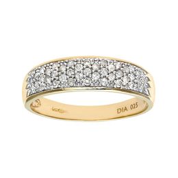 Revoni Gold-Ring mit Diamanten - 76% | Gr&ouml;&szlig;e 58 | Schmuck