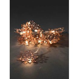 Konstsmide LED-Girlande ''Snowflakes'' in Kupfer - (L)90 cm - 16% | Lichterketten-dekobeleuchtung