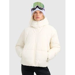 4F Ski-/ Snowboardjacke in Creme - 51% | Gr&ouml;&szlig;e XS | Damen-outdoorjacken