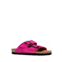 Sunbay Leder-Pantoletten "Trefle" in Fuchsia - 65% | Gr&ouml;&szlig;e 39 | Damen-pantoletten