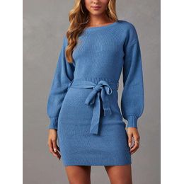 Milan Kiss Strickkleid in Blau - 64% | Gr&ouml;&szlig;e S | Damen-kleider