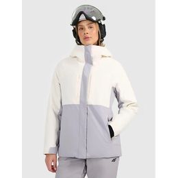 4F Ski-/ Snowboardjacke in Creme - 43% | Gr&ouml;&szlig;e S | Damen-outdoorjacken