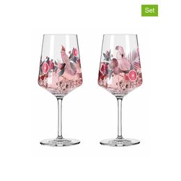 Ritzenhoff 2er-Set: Cocktailgl&auml;ser " Sommersonett Sprizz" in Rosa - 544 ml - 47% | Gedeckter-tisch
