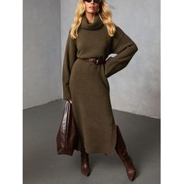 Milan Kiss Strickkleid in Khaki - 64% | Gr&ouml;&szlig;e XL | Damen-kleider