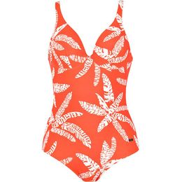 Naturana Badeanzug in Orange/ Creme - 35% | Gr&ouml;&szlig;e 46D-Cup | Damen-bademode