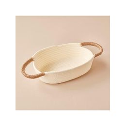 Bella Maison Aufbewahrungskorb "Montana" in Creme - (B)29 x (H)8 x (T)20 cm - 54% | Kisten-koerbe