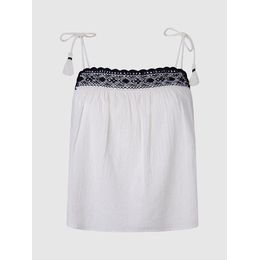 Pepe Jeans Top "Beni" in Wei&szlig; - 62% | Gr&ouml;&szlig;e M | Damen-tops