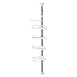 Songmics Duschregal in Silber/ Wei&szlig; - (H)95-300 cm - 31% | Badezimmer-accessoires