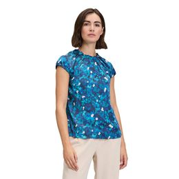 BETTY & CO BETTY & CO Bluse in Dunkelblau/ Petrol/ Wei&szlig; - 75% | Gr&ouml;&szlig;e 44 | Damen-blusen