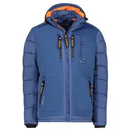 Geographical Norway Steppjacke "Beachwood" in Blau/ Orange - 62% | Gr&ouml;&szlig;e L | Herrenjacken