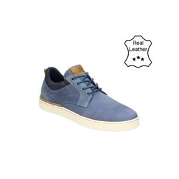 Bullboxer Leder-Sneakers in Blau - 53% | Gr&ouml;&szlig;e 44 | Herrensneakers