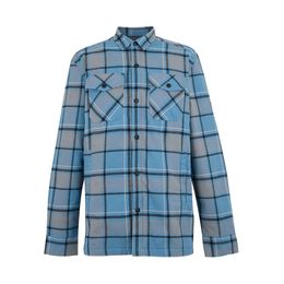 Regatta Hemd "Spennith Shacket" in Blau - 74% | Gr&ouml;&szlig;e S | Herren-plussize