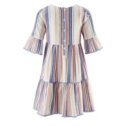 happy girls by Eisend Kleid in Blau/ Creme - 61% | Gr&ouml;&szlig;e 176 | Kinderkleider