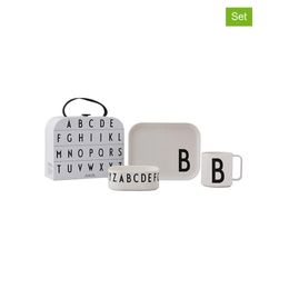 Design Letters 4tlg. Kindergeschirr-Set "Classics in a suitcase" in Wei&szlig; - 66% | Gedeckter-tisch