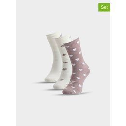 4F 3er-Set: Socken in Hellbraun/ Wei&szlig; - 23% | Gr&ouml;&szlig;e 35-37 | Kinder-socken-strumpfhosen