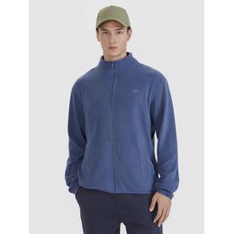 4F Fleecejacke in Blau - 51% | Gr&ouml;&szlig;e S | Herren-pullover-sport