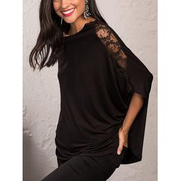 Milan Kiss Bluse in Schwarz - 63% | Gr&ouml;&szlig;e XL | Damen-blusen