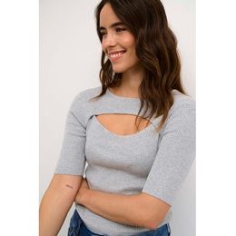 Kaffe Pullover in Hellgrau - 67% | Gr&ouml;&szlig;e L | Damen-pullover-cardigans