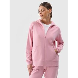 4F Sweatjacke in Rosa - 52% | Gr&ouml;&szlig;e S | Damen-sweatshirts-jacken